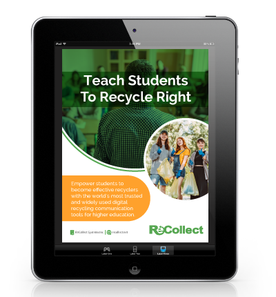 University and College Recycling Apps and Communication Products
